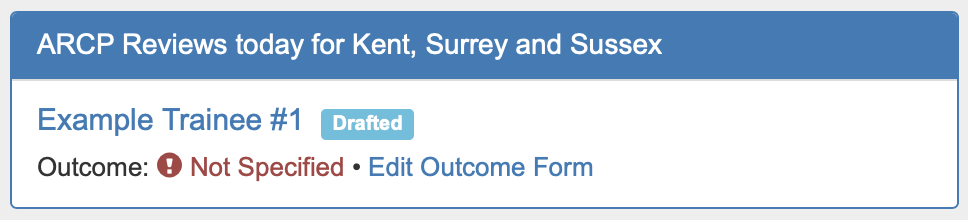 Reviewing a Trainee's Portfolio for ARCP – PortfolioOnline